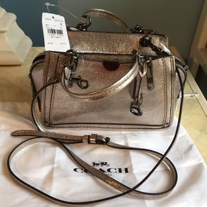 Coach | Bags | Coach Metallic Leather Dreamer 2 Satchel | Poshmark